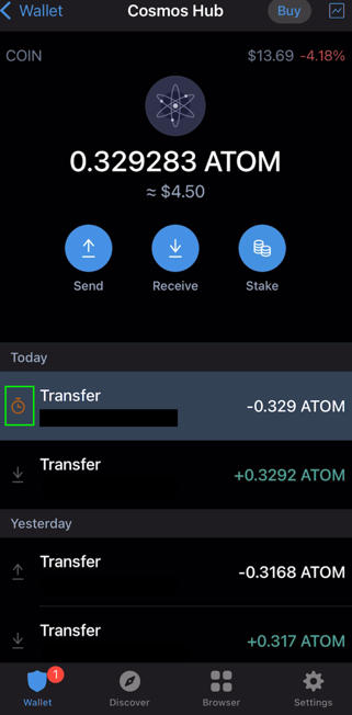 How do I send crypto to Maya using Trust Wallet?