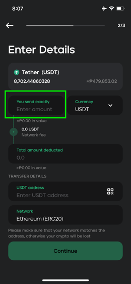 How do I use Maya to send crypto worth P50,000 or higher?